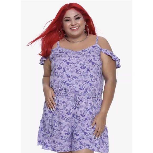 Disney | Pants & Jumpsuits | Disney The Little Mermaid Cold Shoulder ...